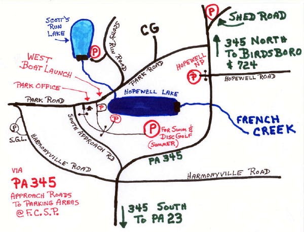Flying Pig Maps: French Creek State Park