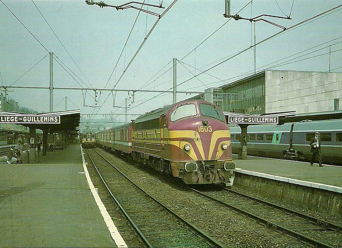 The traveler's drawer: Gare de Liège-Guillemins (Belgique). CFL-Lok ...