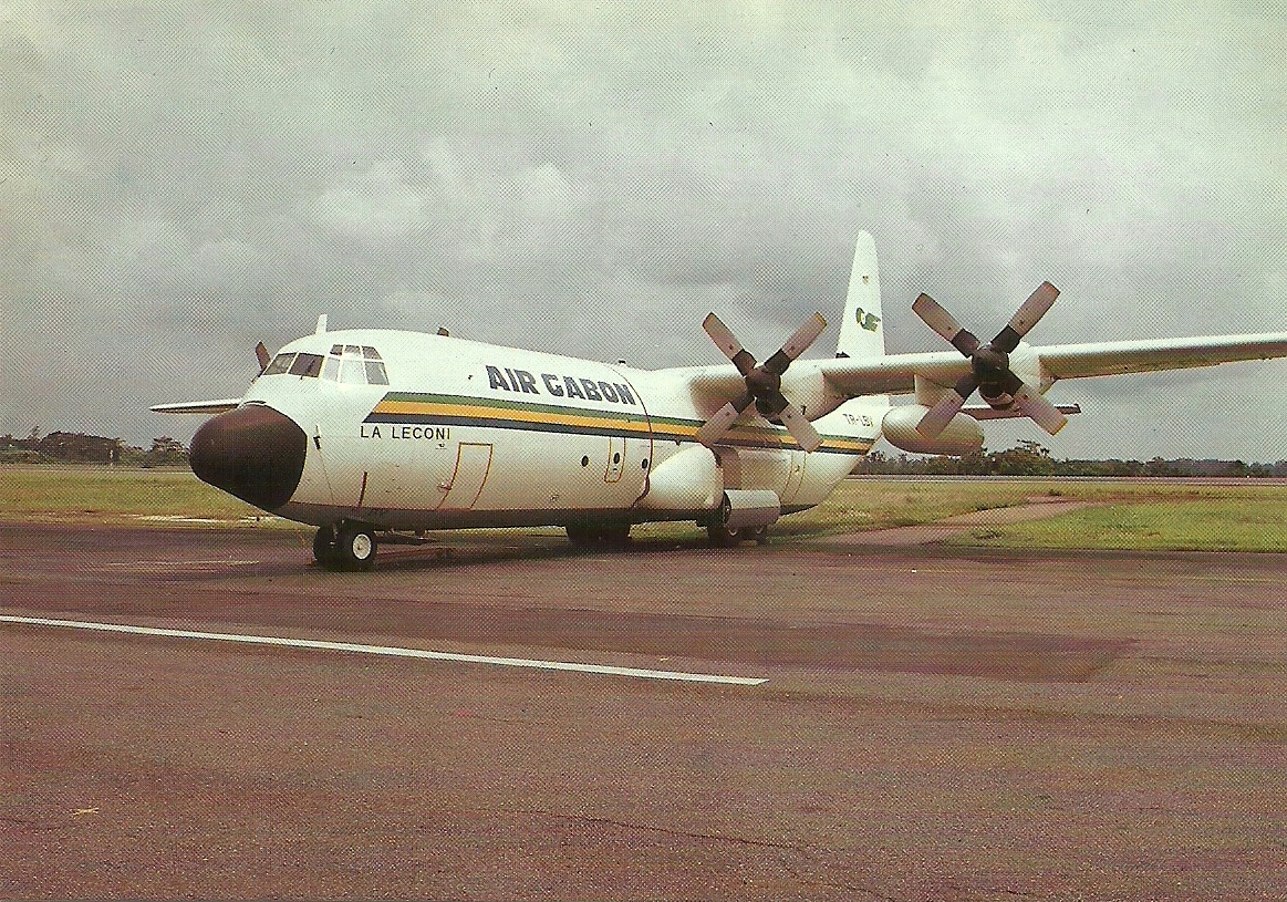 The traveler's drawer: AIR GABON. Lockheed L-100-30 Avion-Cargo
