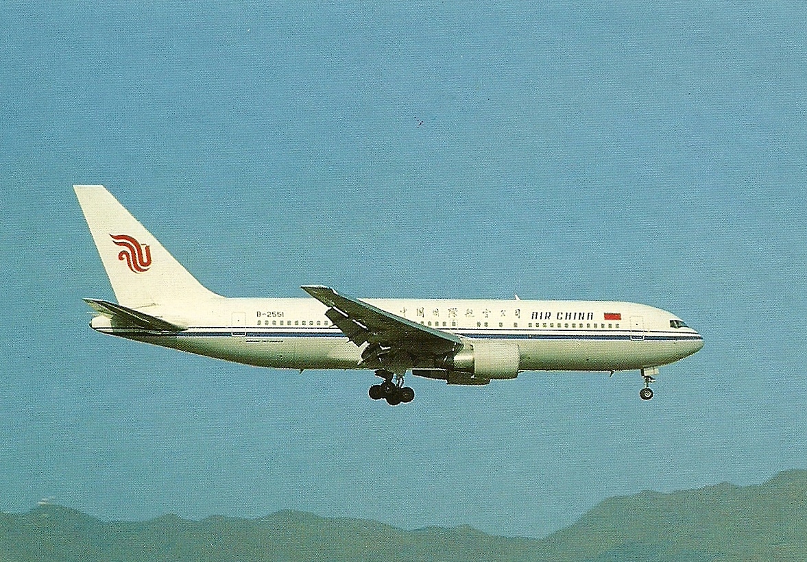 The traveler's drawer: AIR CHINA. Boeing 767-200 (B-2551) aircraft