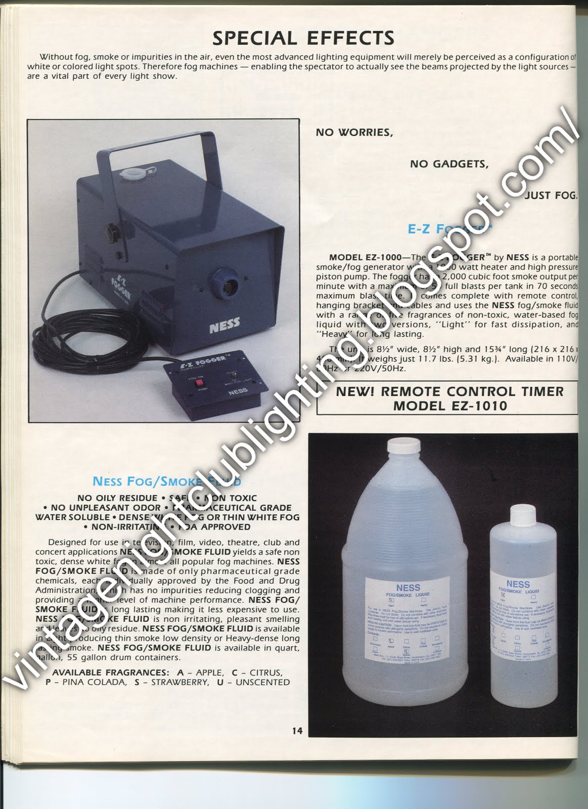 Vintage Night Club Lighting: NESS Catalogues