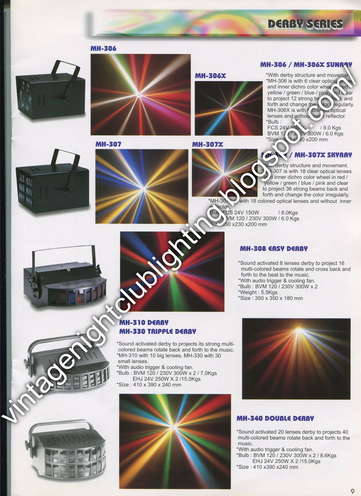 Vintage Night Club Lighting: Acme Lighting Catalogues
