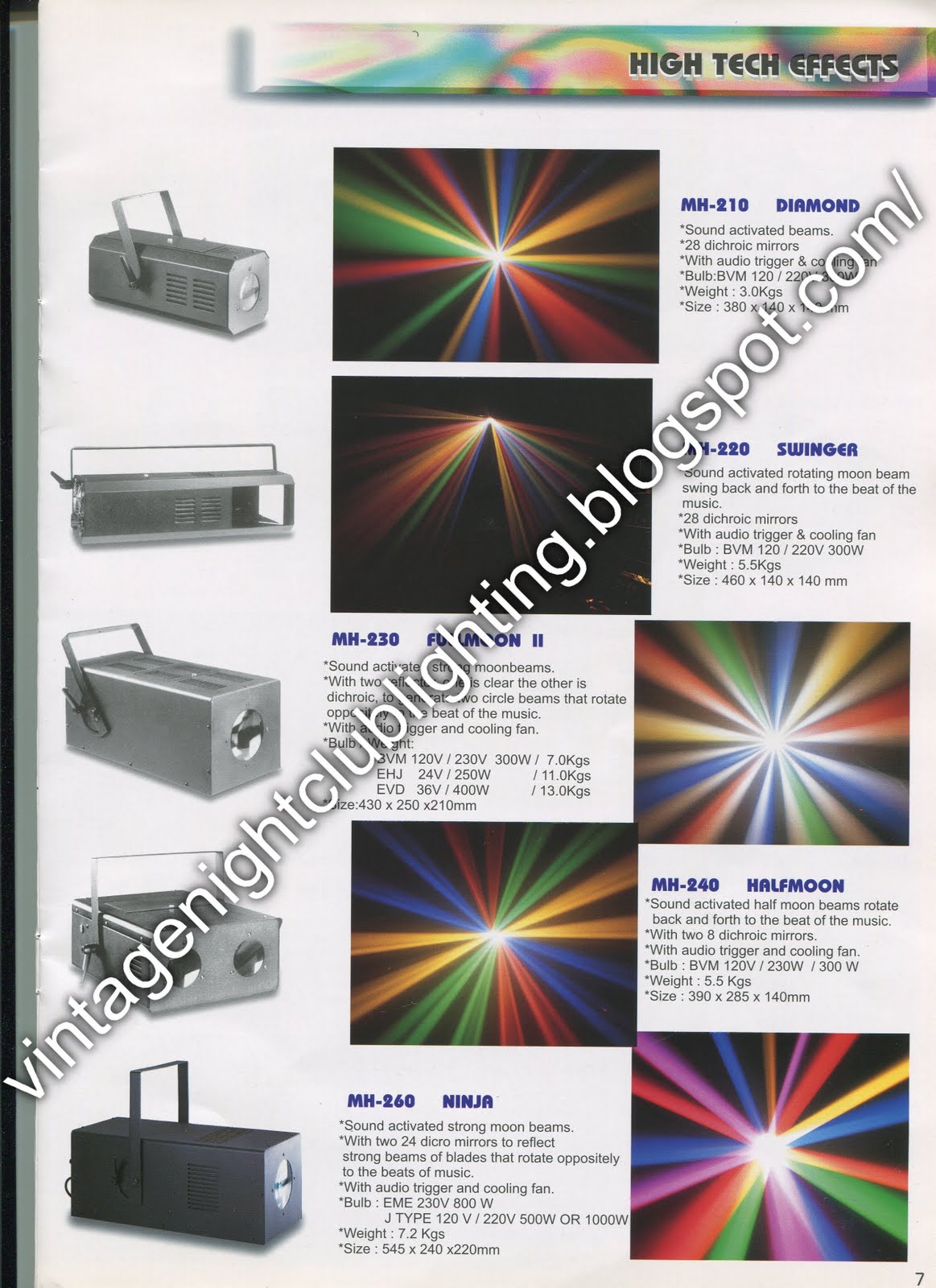Vintage Night Club Lighting: Acme Lighting Catalogues