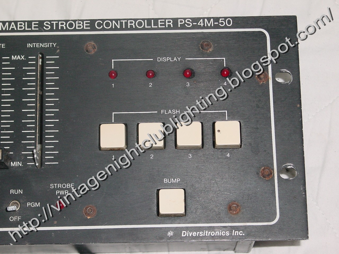 Vintage Night Club Lighting: Diversitronics PS-4M-50 Strobe Controller