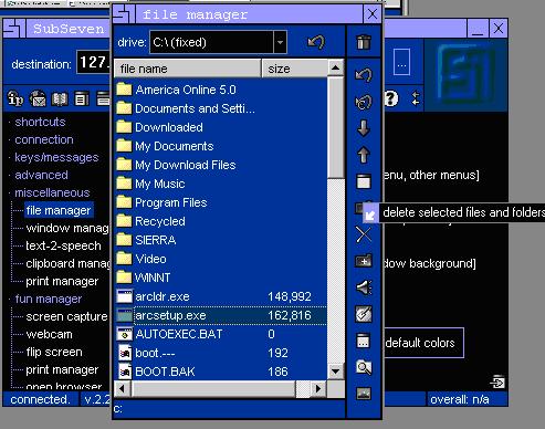 ihsan abdillah's blog: interception attack pada tools trojan (Subseven)