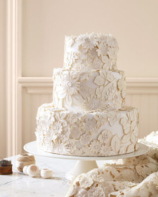 bonafidebride: Lace-Inspired Cakes