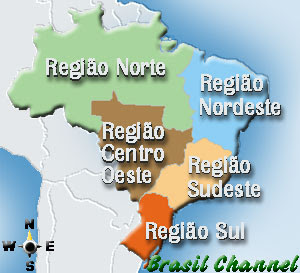 Geografia em Cena: Representação do Brasil com o nome de suas regiões