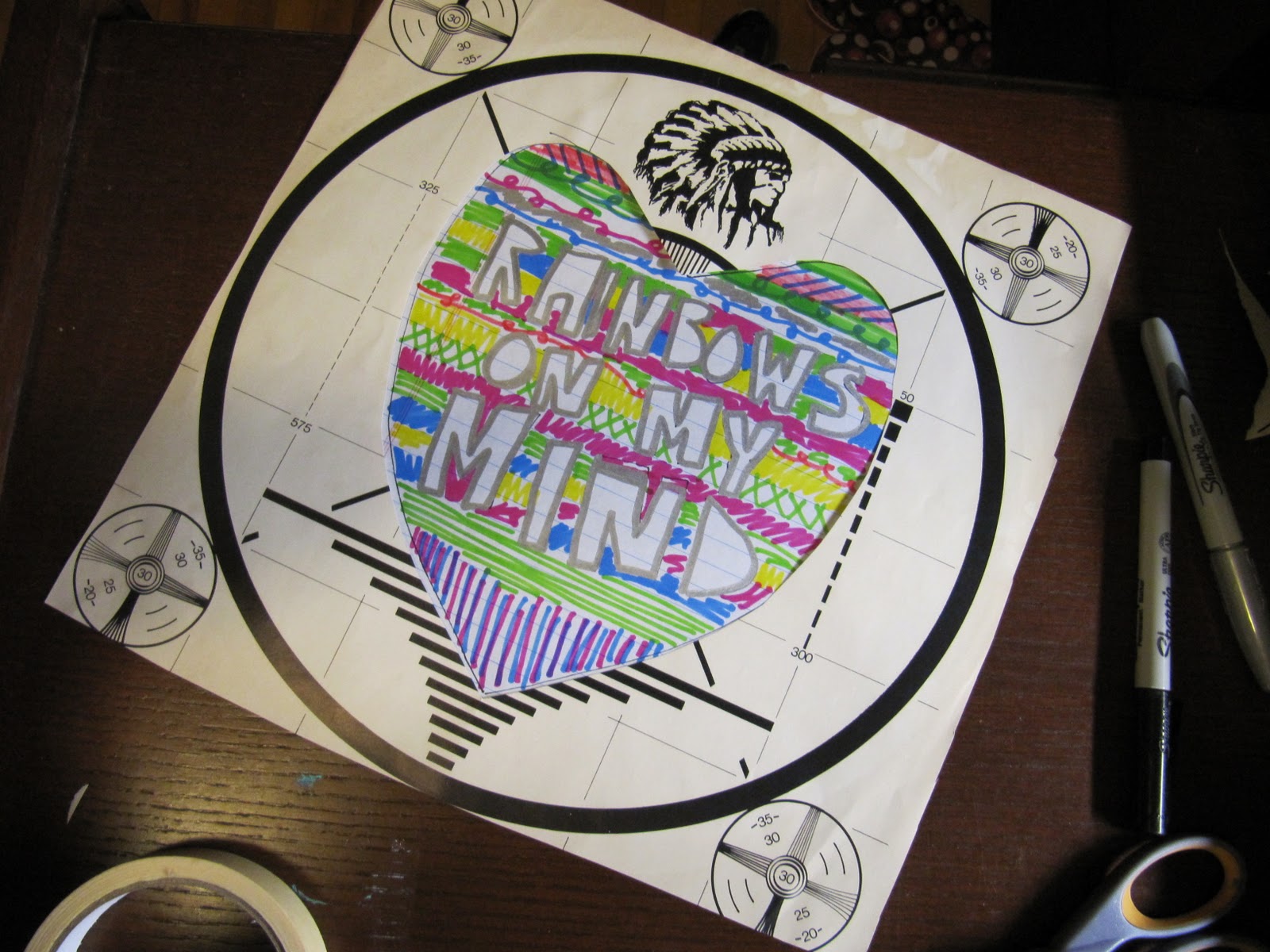 ldc designs: Diy : Record Case Wall Art : Rainbows on my Mind