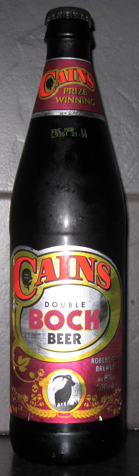Gaming Ales: Double Bock Beer (Cains)