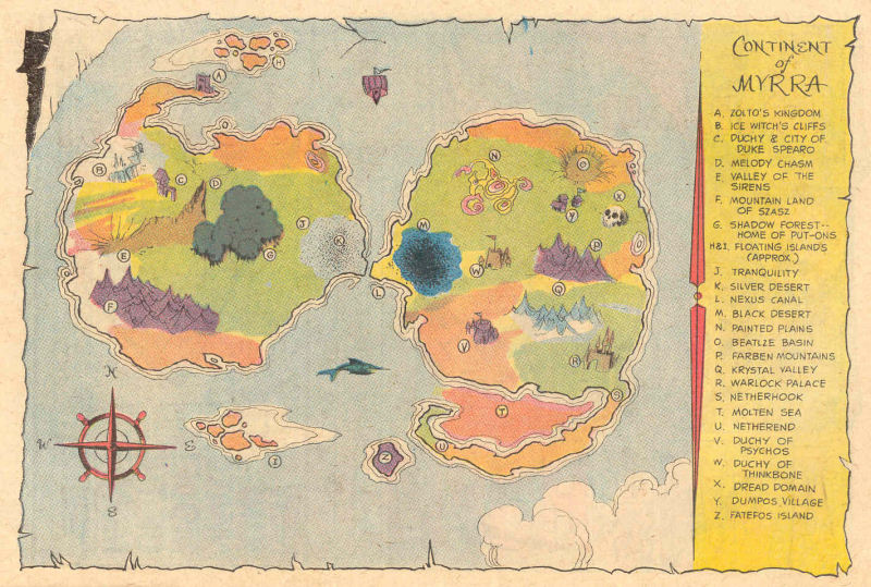 From the Sorcerer's Skull: Maps of Four-Color Fantasy Lands