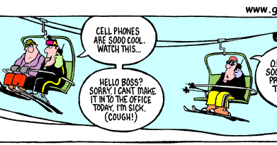 One man's Funnies: "Boss, I'm sick"