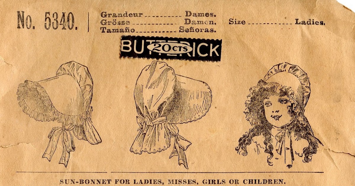 Old Fashioned Sunbonnet Pattern