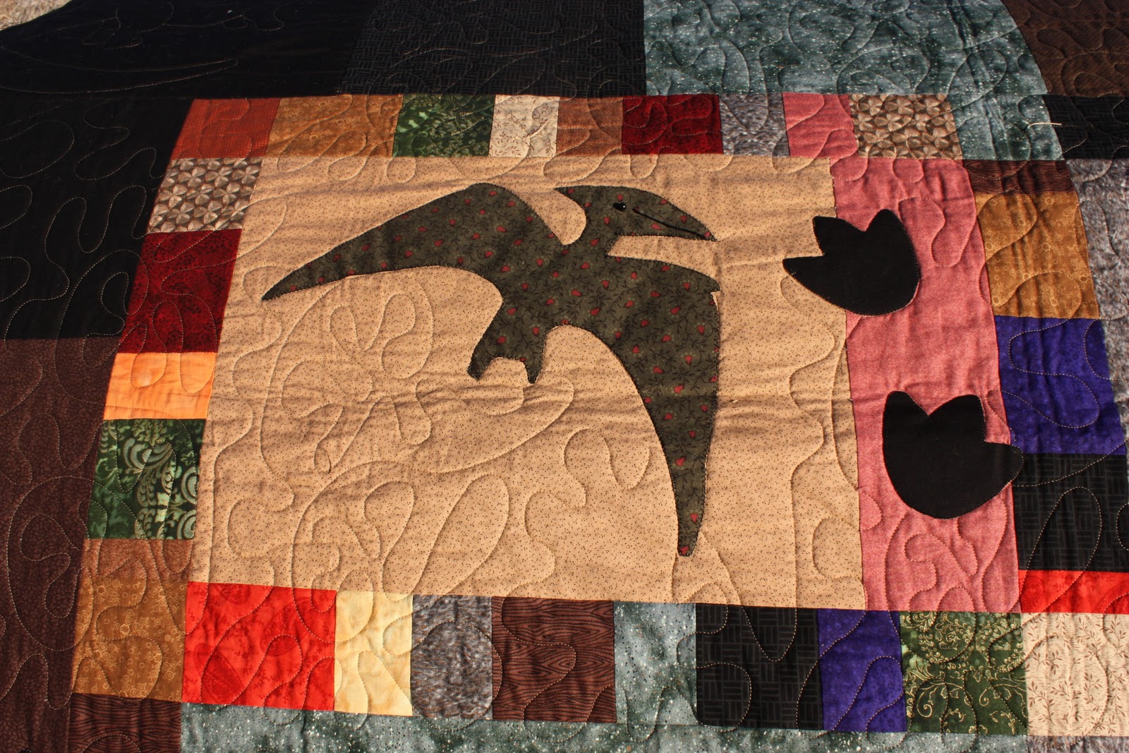 Scant Quarter Inch: Royce's Dinosaur Quilt