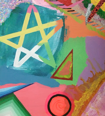 highschoolart: Non-Objective Abstraction Acrylic Painting HIgh School Art