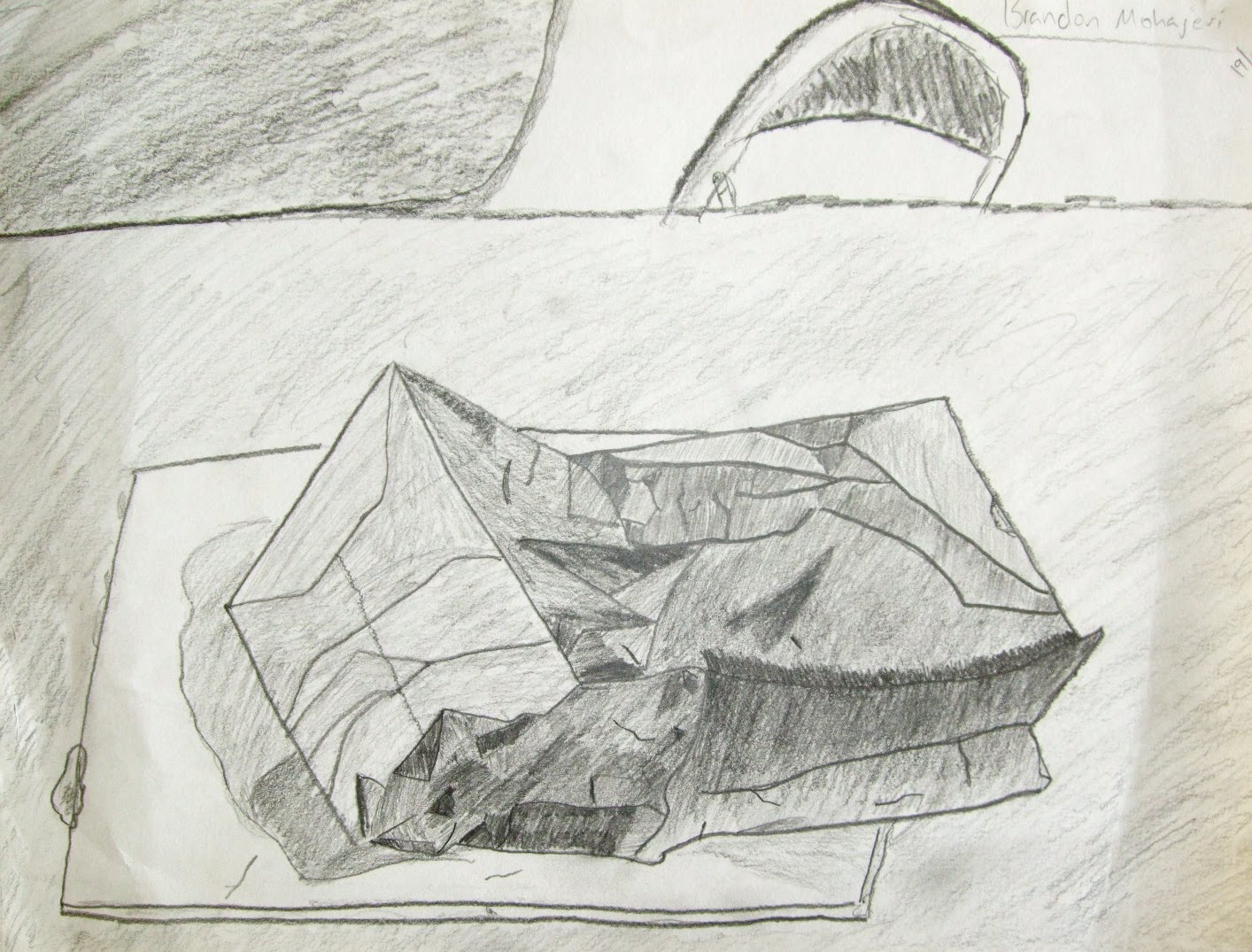 highschoolart: Paper Bag Drawing High School Art