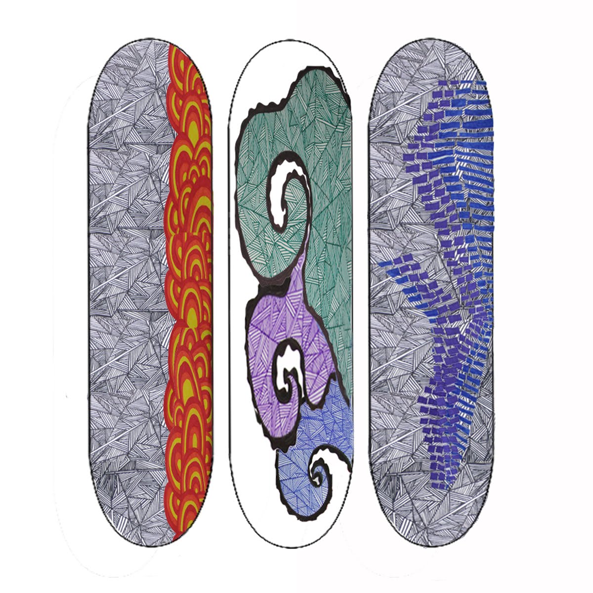 highschoolart: Skate Deck Design Photoshop High School Art