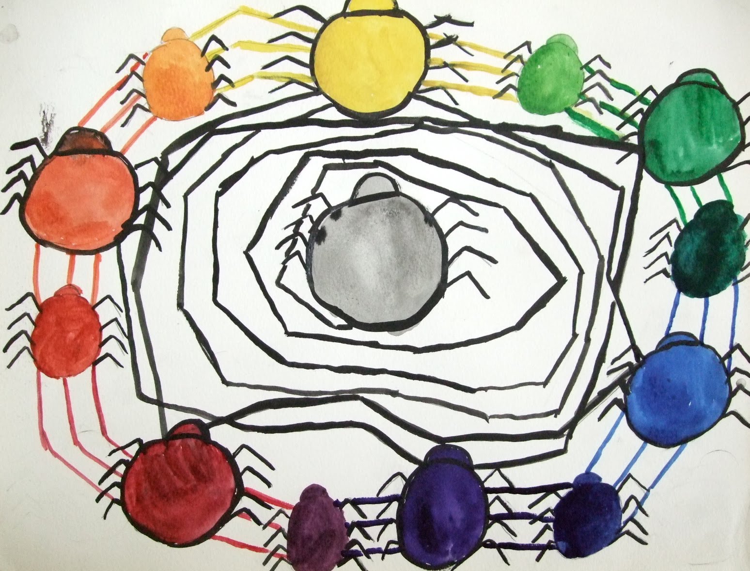 highschoolart: Color Wheel Watercolor High School Art