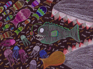 highschoolart: Color Pencil Mark Making High School Art