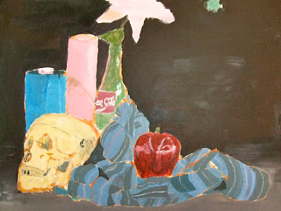 highschoolart: Still Life Acrylic High School Painting