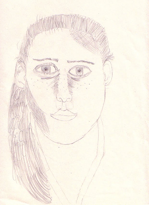 highschoolart: Pencil Self Portrait High School Art