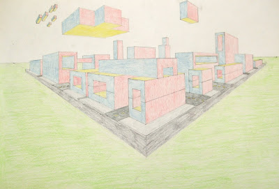highschoolart: 2 Point Perspective Drawing High School Art