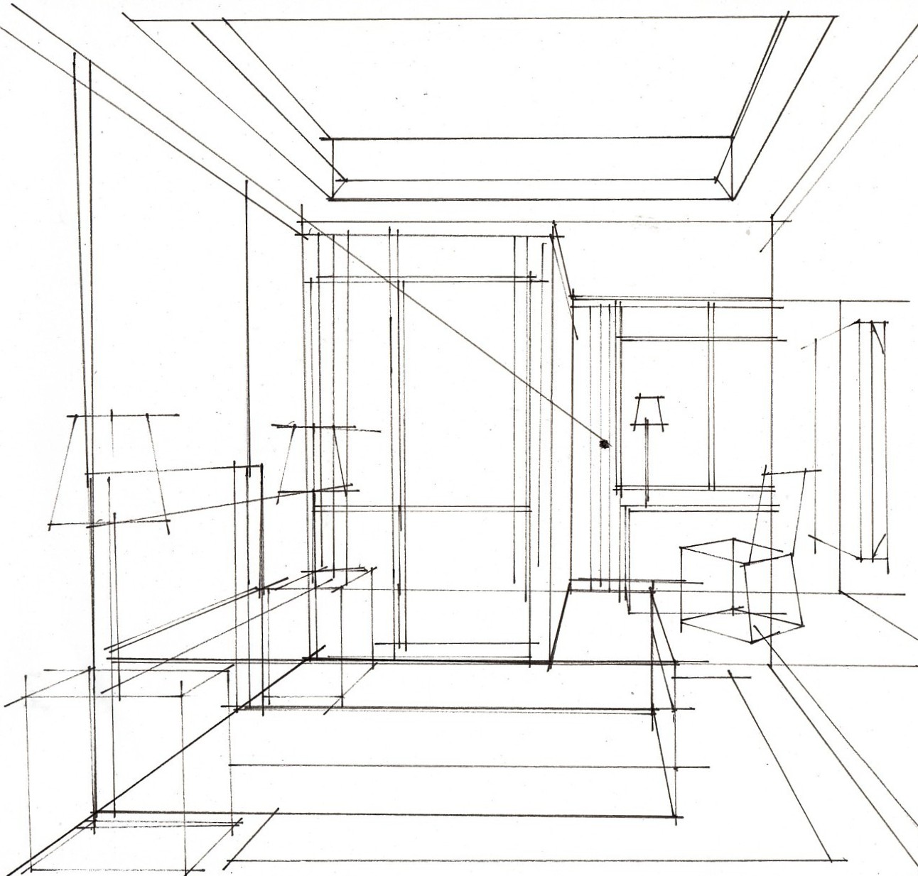 Yandi Prayudhi: sketsa interior step by step