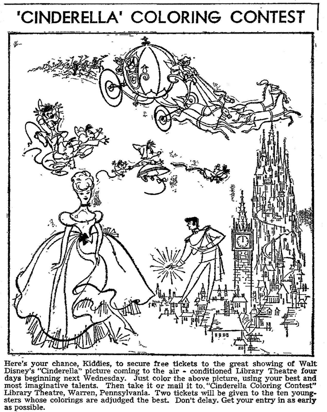 Coloring Contest Award Certificate Coloring Pages