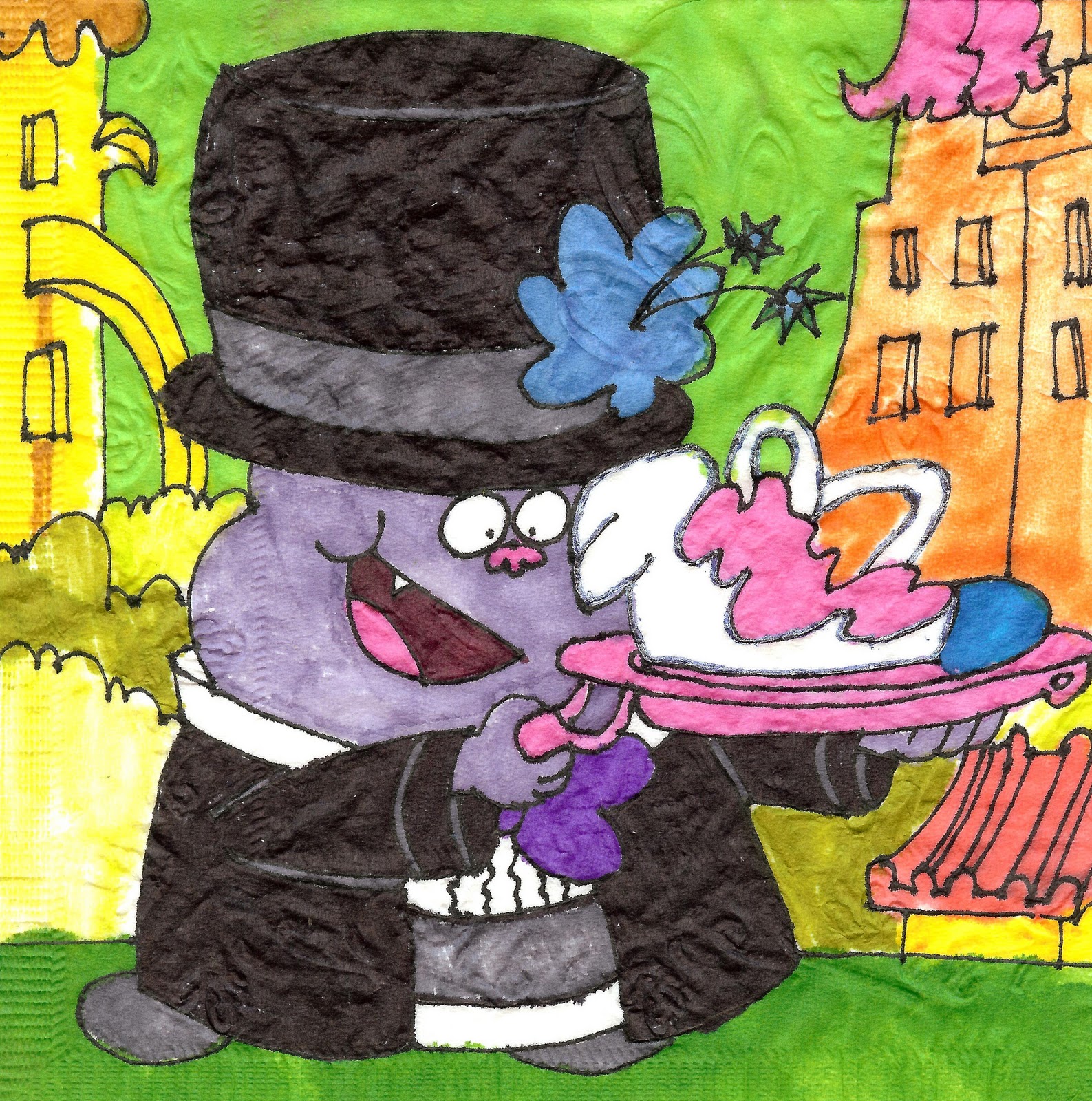 kmkirbynapkins: Chowder Cartoon art napkins.