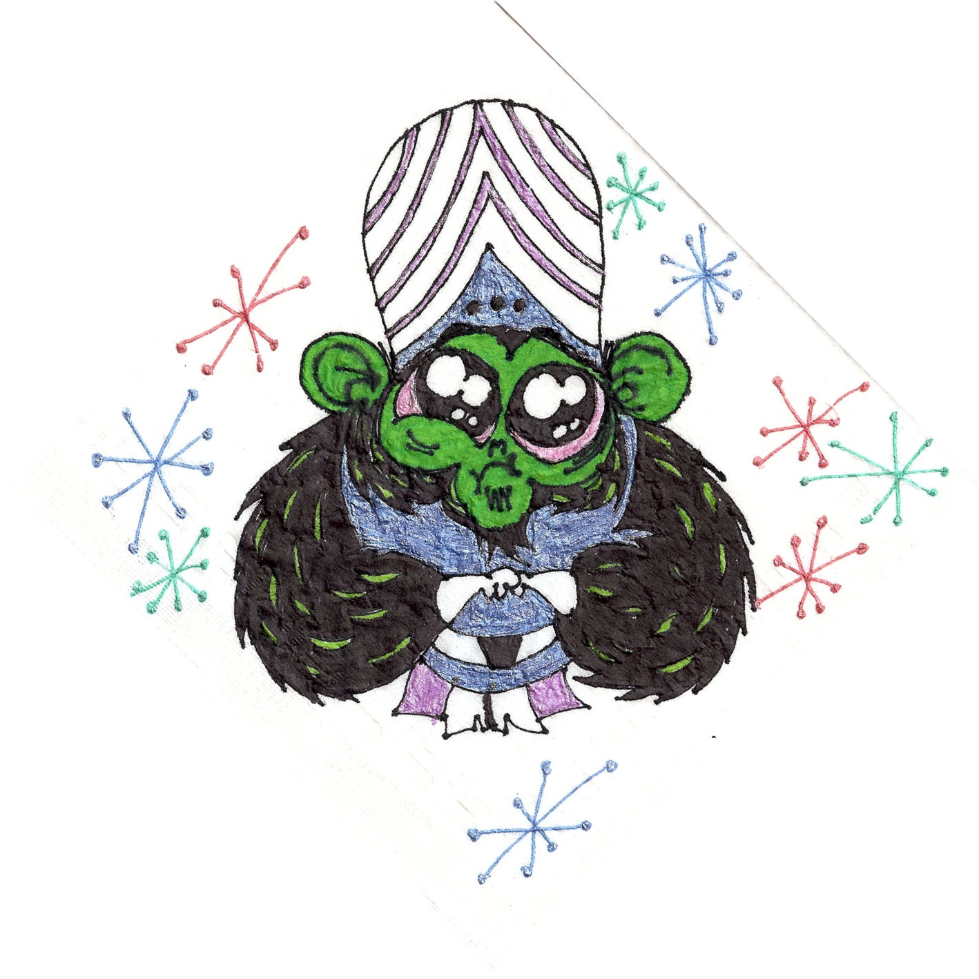 kmkirbynapkins: Powerpuff Girls! (And Mojo Jojo!)