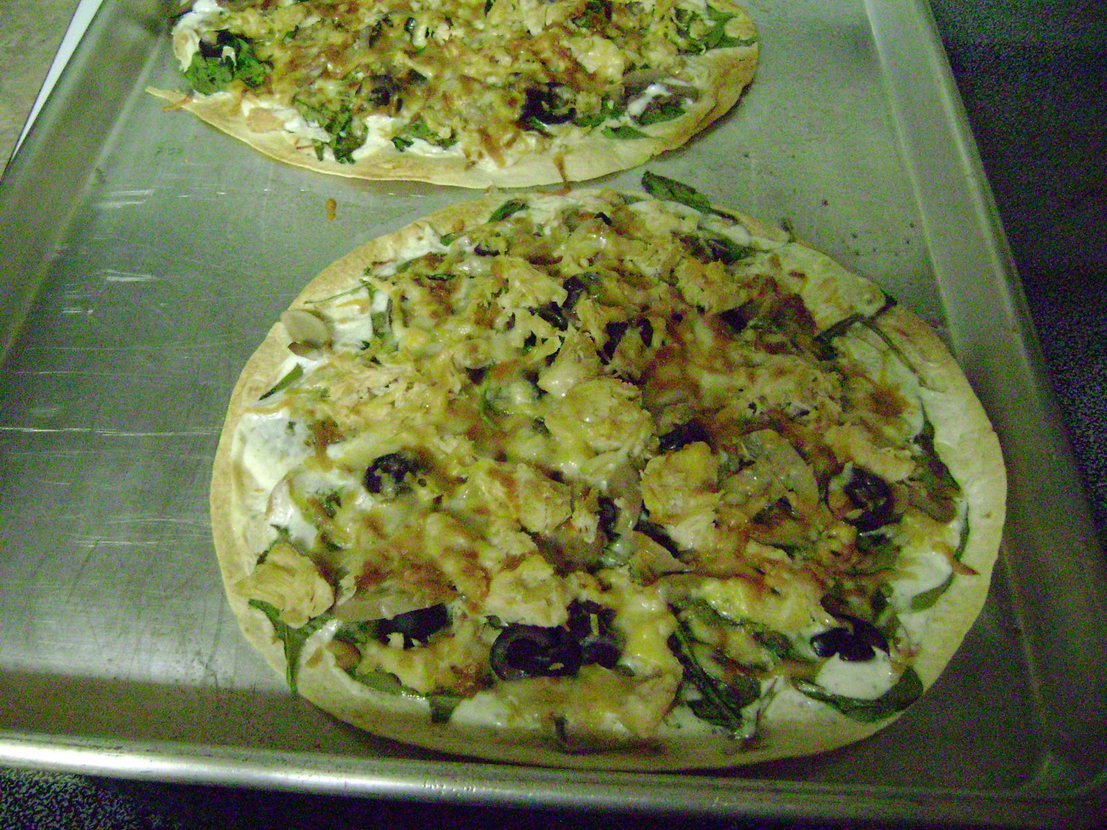 Blah, Blah, Blog...: Spinach-Ranch Pizza Half-Assed Acres Ranch Style
