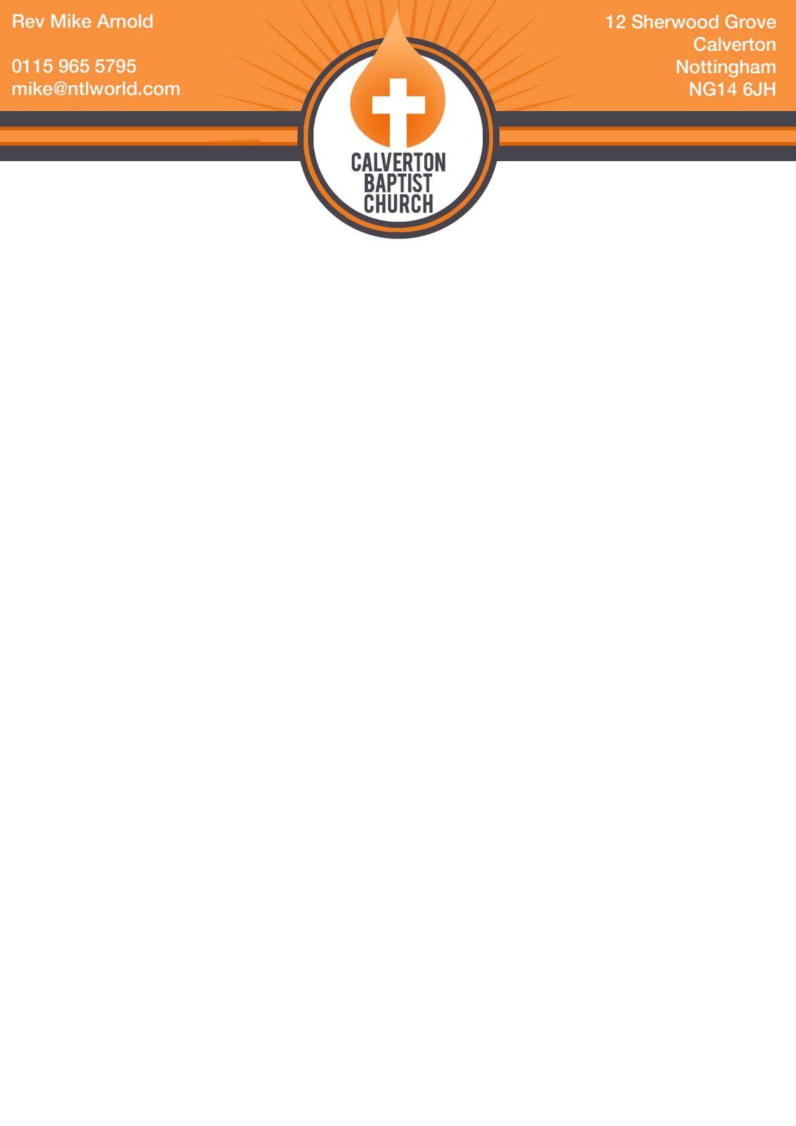 Nate Welfare FMP Design Practice: Church Letterheads