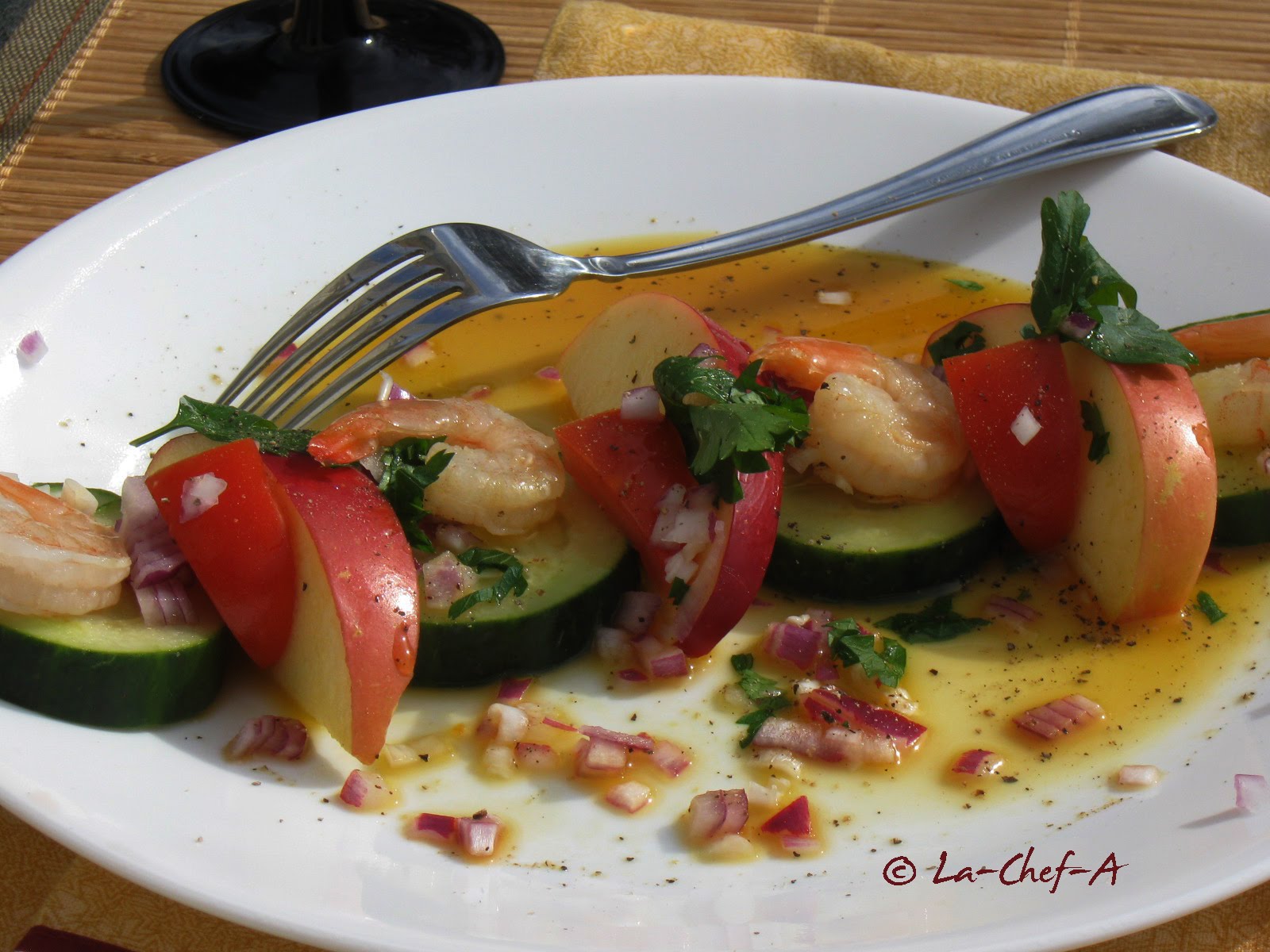 La Chef-A: SHRIMP CARPACCIO