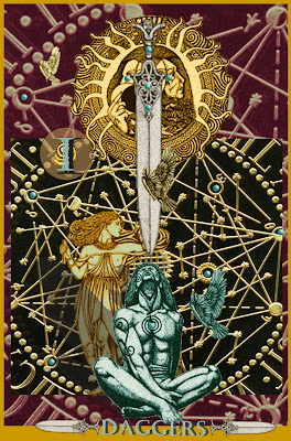 twodressesstudio: Tarot Card - One of Daggers