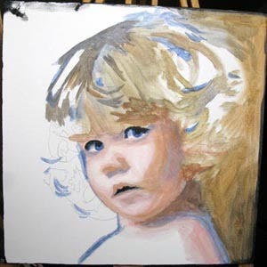 Kate Tugwell Portrait Artist: Loose style portrait