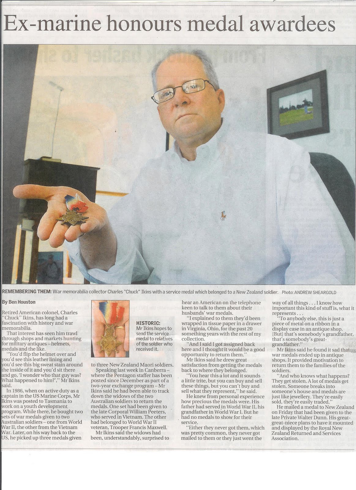 IKINS DOWN UNDER: Ikins in the News