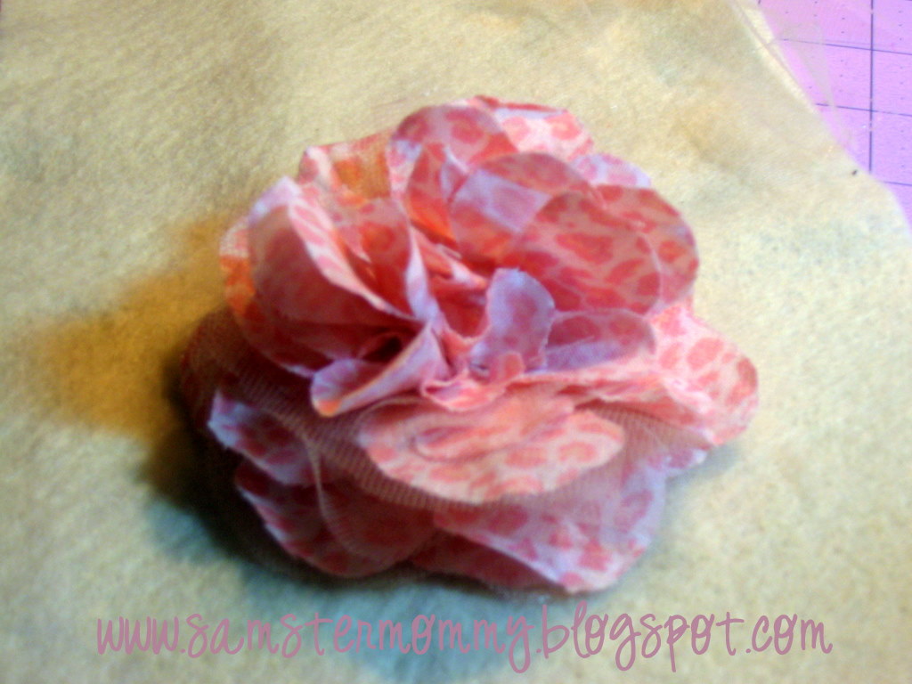 No Sew Fabric Scrap Flower