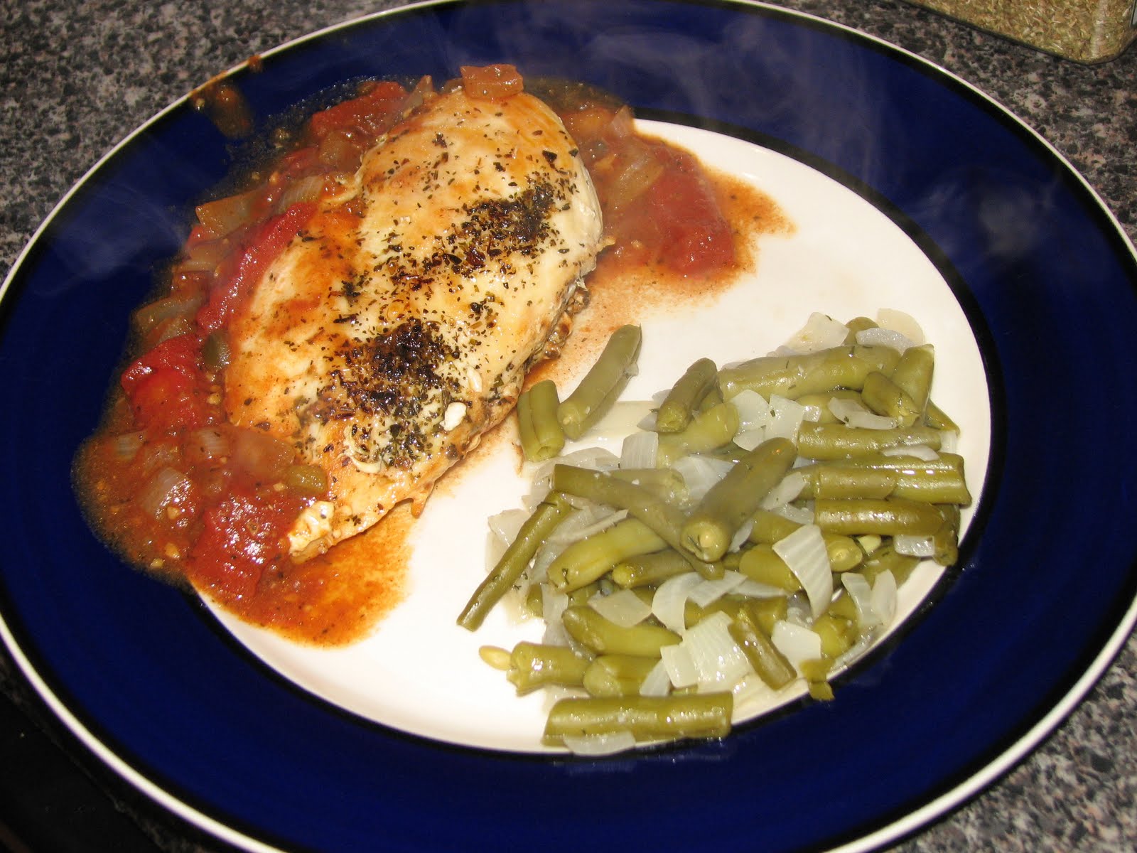 The Orange Skillet: Sicilian Chicken and Dill Green Beans