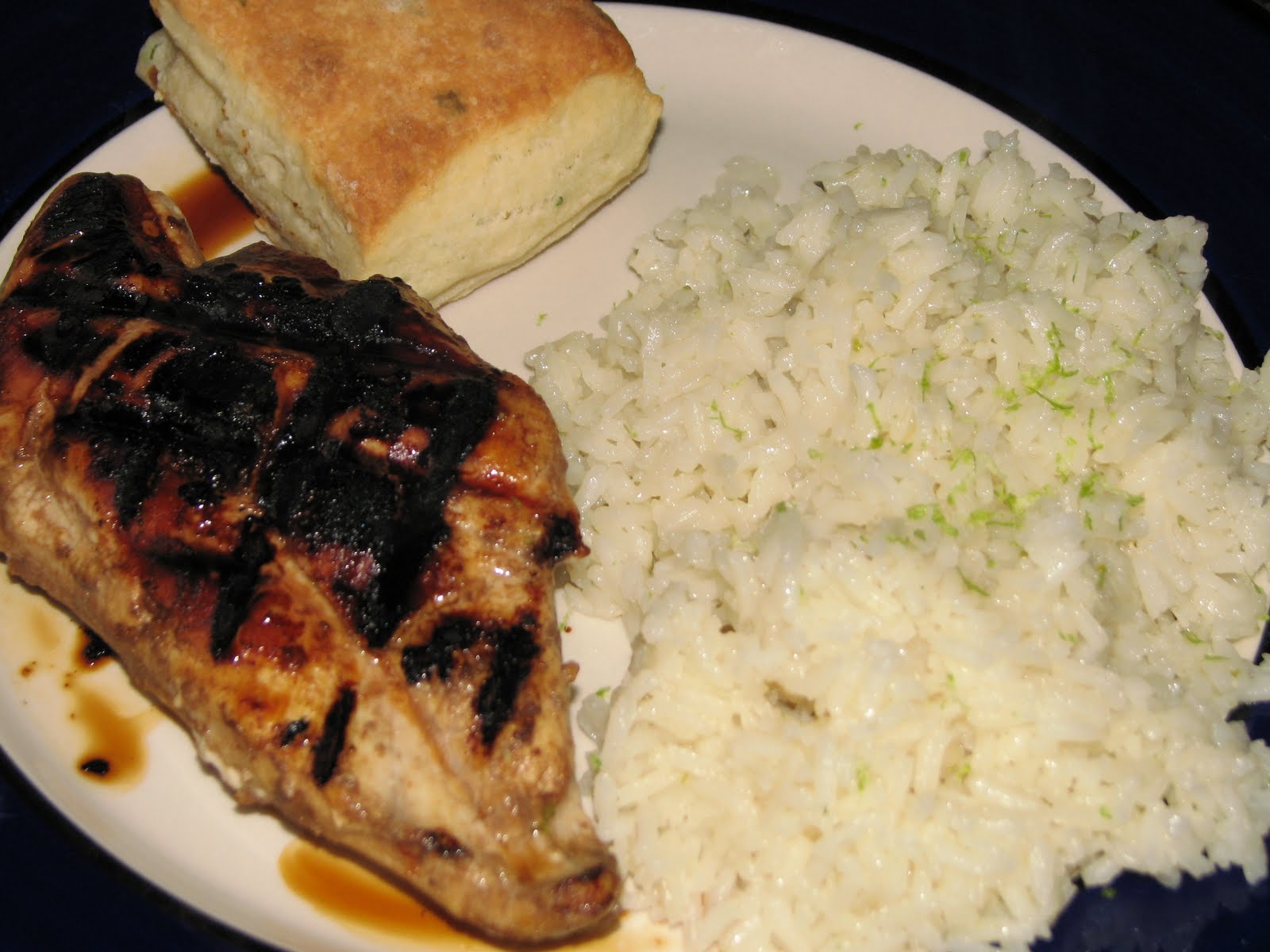 The Orange Skillet: Key West Chicken with Zested Lime Rice