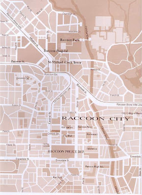 Raccoon City News: Raccoon City Downtown Map