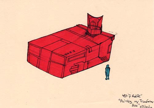 Rolfe Art: 477 Painting My Transformer Box