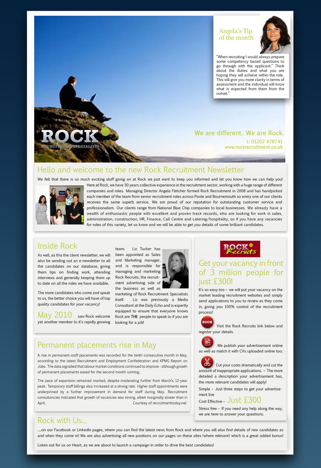 E-Newsletters for Rock Recruitment Clients | ARE Creative