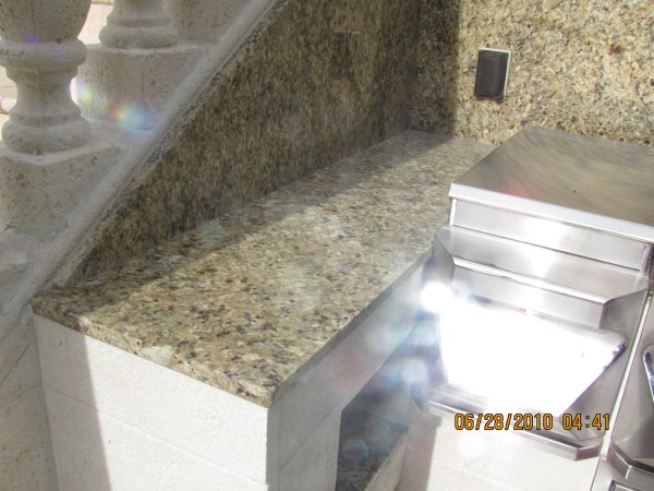 BYO Construction: Davis Islands outdoor Grill and Travertine