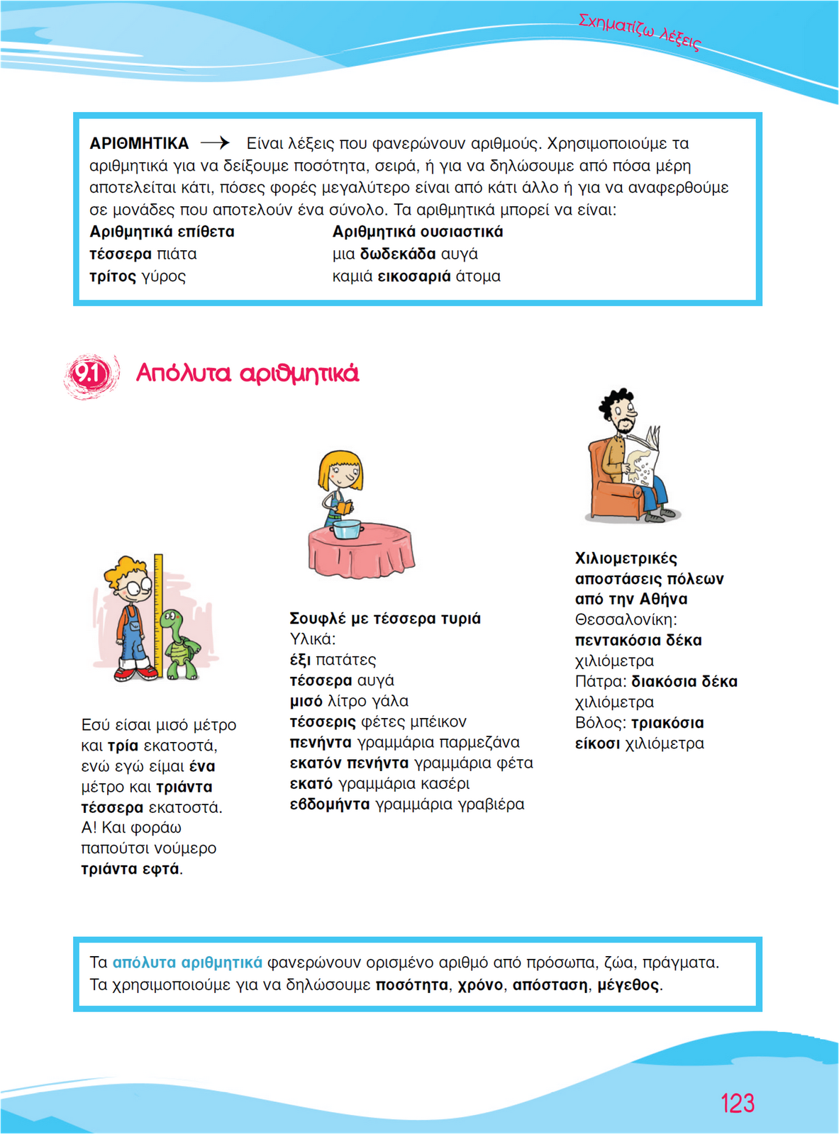 Πέμπτη ...και καλύτεροι !!!: Τα Αριθμητικά (επίθετα και ουσιαστικά)...