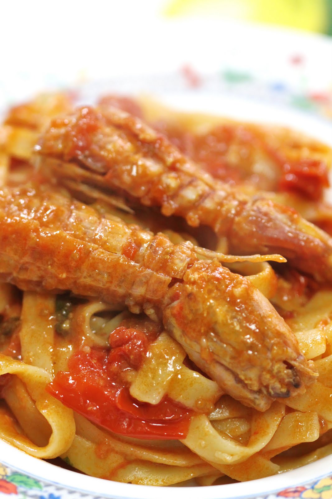 La Cuoca Avvenente: Fettuccelle con Canocchie..