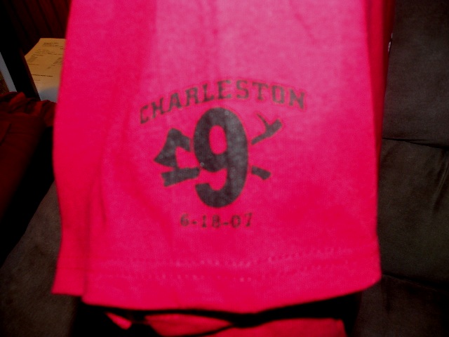 Charleston Firefighter Support Team: New Red Charleston 9 T-Shirts Now ...