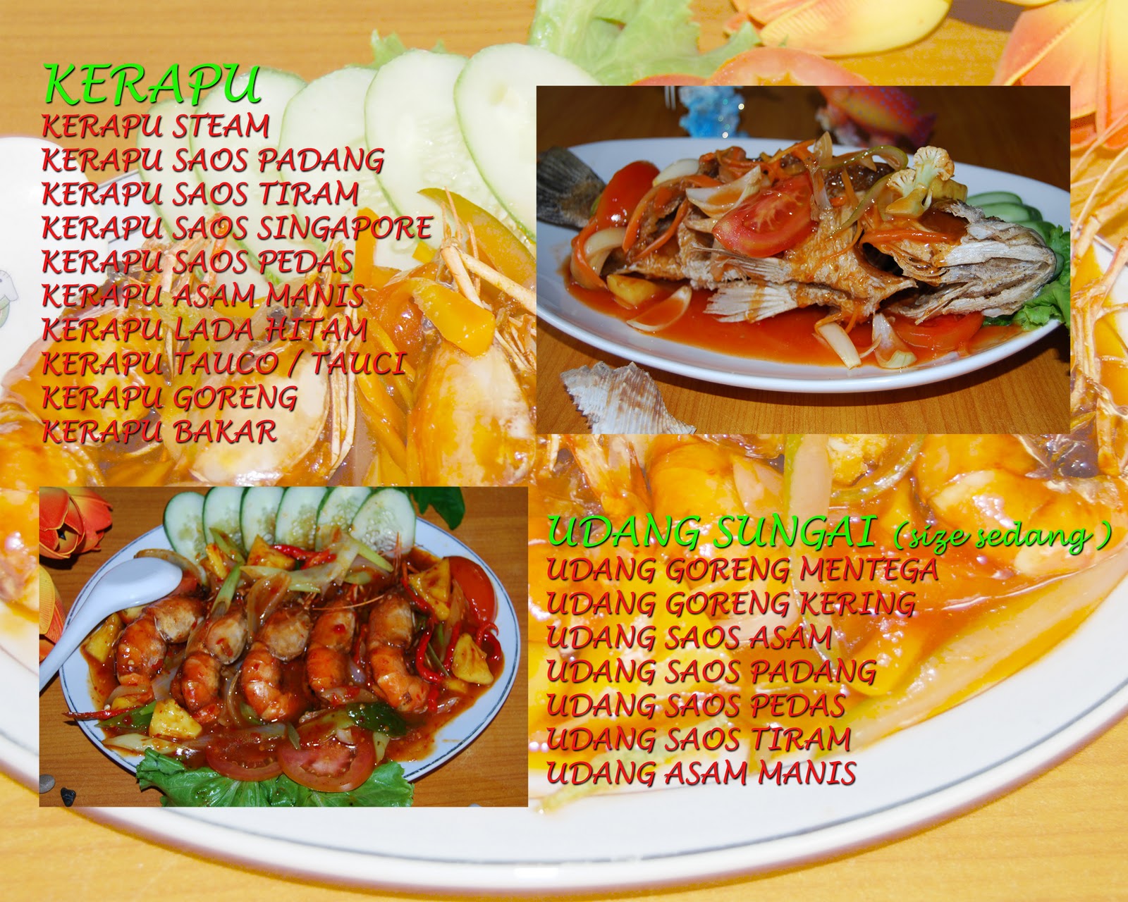 Pondok Kelapo: Menu Ikan dan Udang