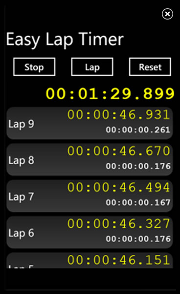 Easy Lap Timer: Un cronometro per il tuo smartphone. - Plaffo
