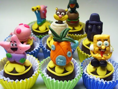 Spongebob Cupcakes
