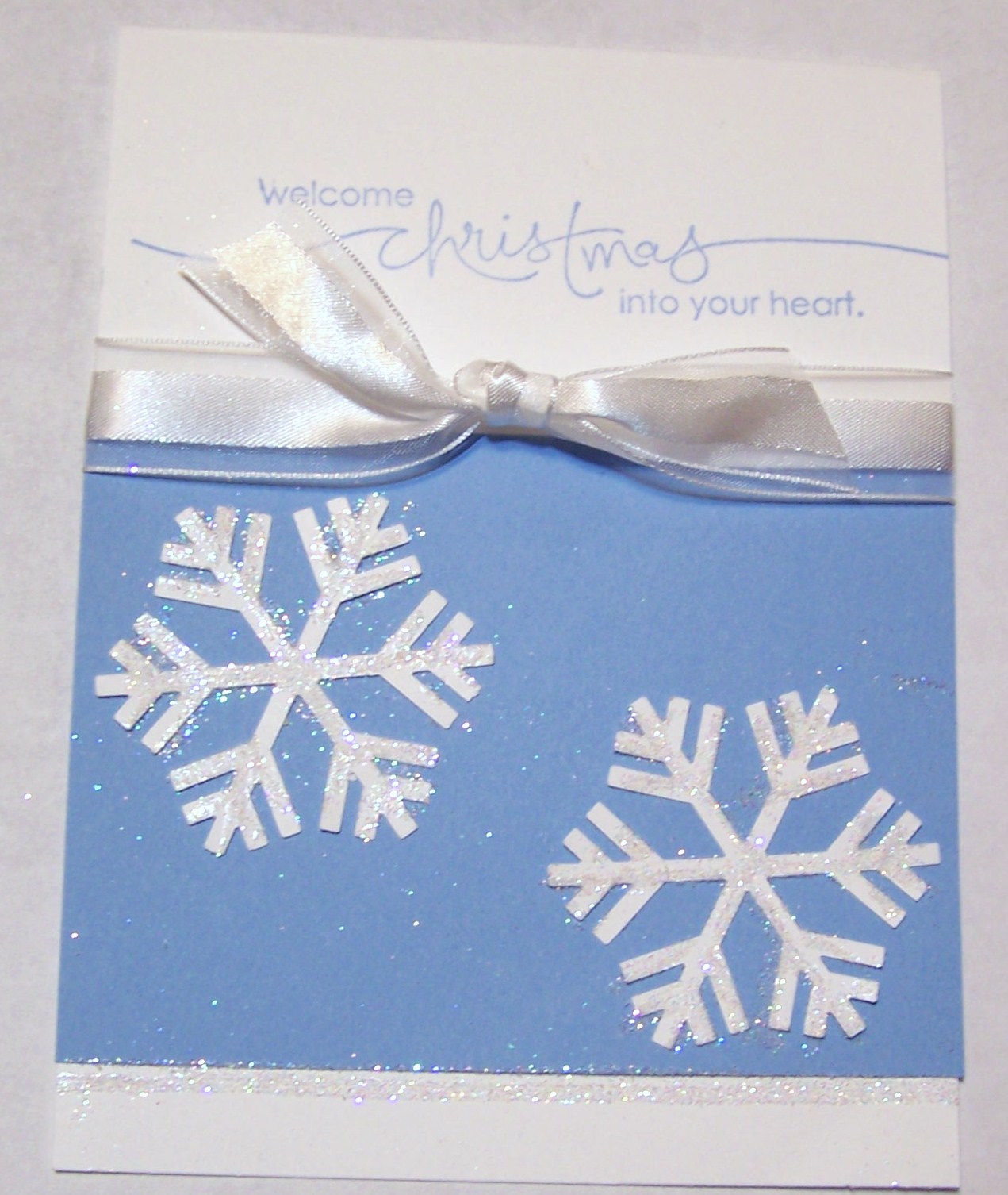 Stamping Ideas with Peg: Christmas Snowflake Card