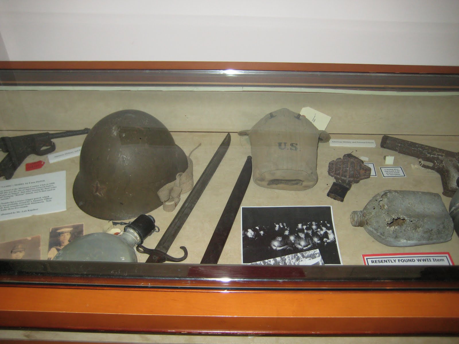 Jen and Stan in Saipan: CNMI Museum - WWII Relics